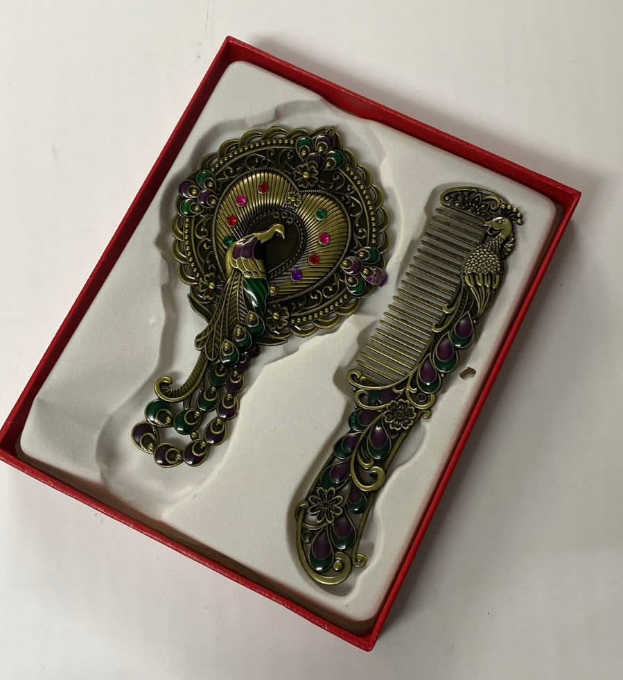 Antique comb mirror set – KIWI BLOSSOM